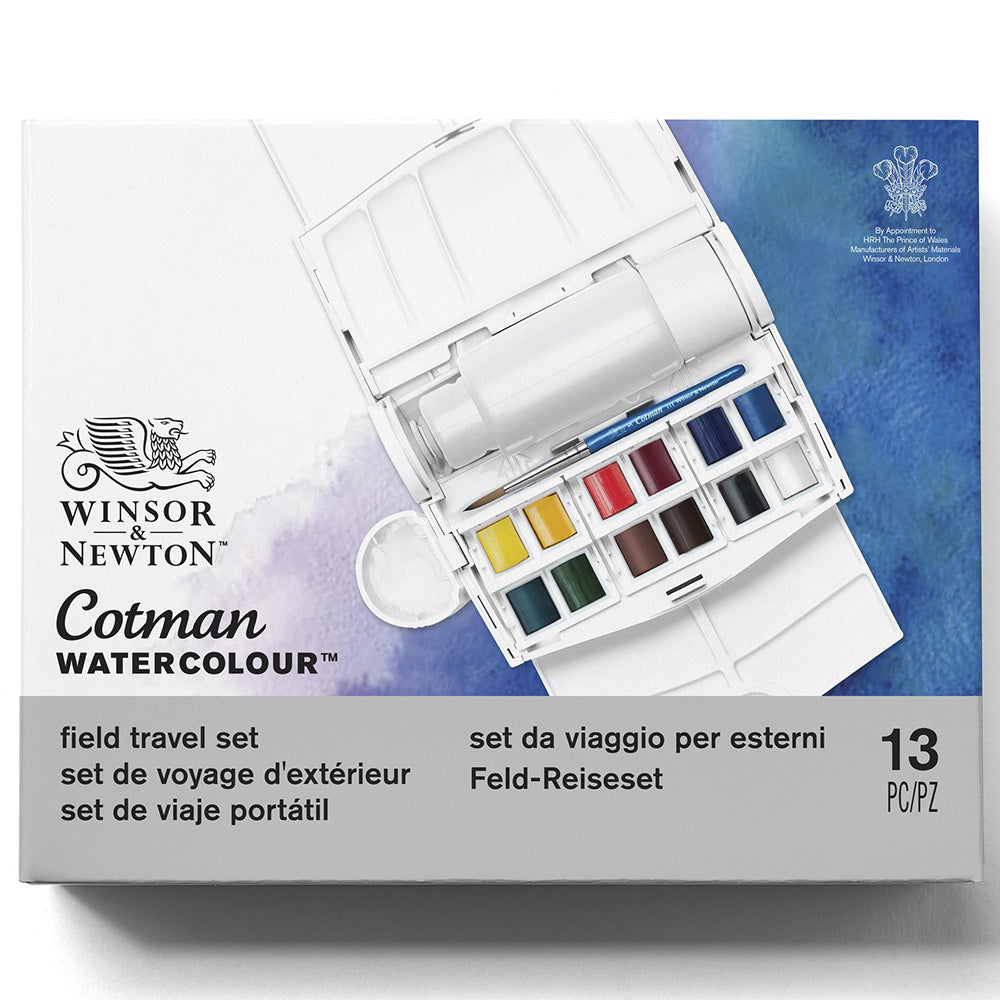 Winsor & Newton Cotman Field Plus (12 x Yarım Tablet Sulu Boya Seti ...